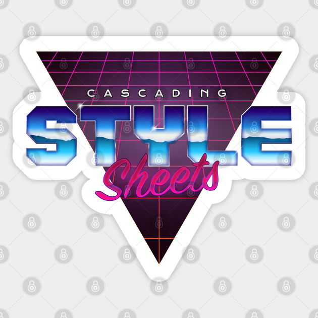 Retro Css Css Sticker Teepublic